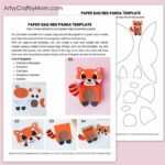 Cute and Fun Paper Bag Red Panda Puppet for Kids