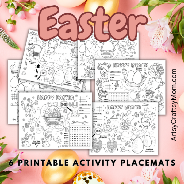Printable Easter Activity Placemats - Artsy Craftsy Mom