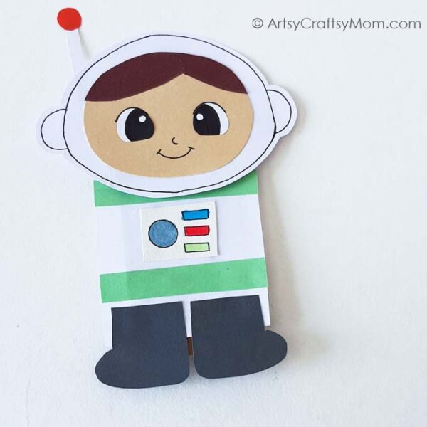 Fun and Easy Paper Bag Astronaut Puppet