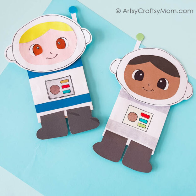 Fun and Easy Paper Bag Astronaut Puppet