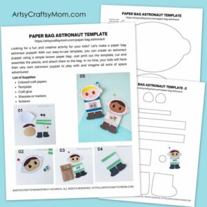 Fun and Easy Paper Bag Astronaut Puppet