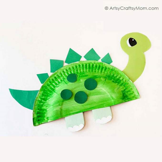 Paper Plate Dinosaur Craft