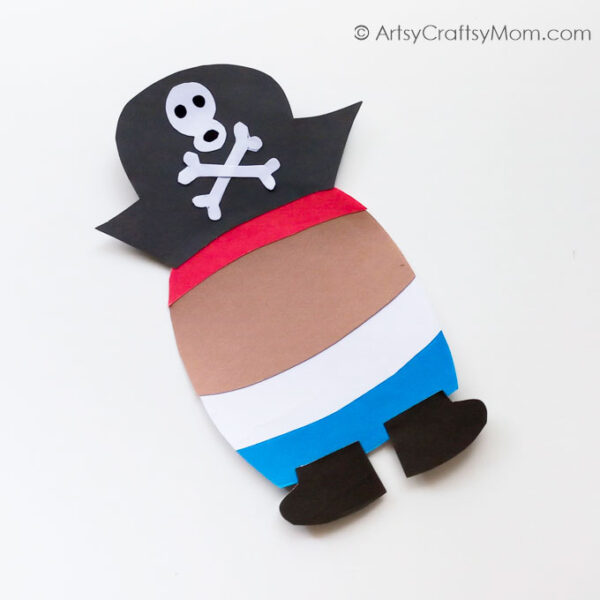 Cute and Playful Pirate Paper Craft for Kids
