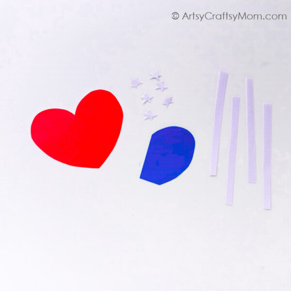 Easy DIY American Flag Day Corner Bookmarks