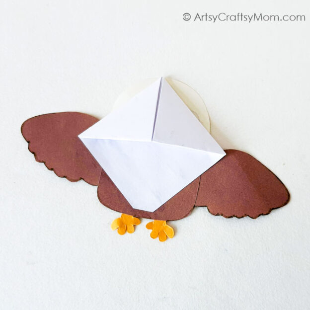 Adorable DIY American Bald Eagle Corner Bookmark