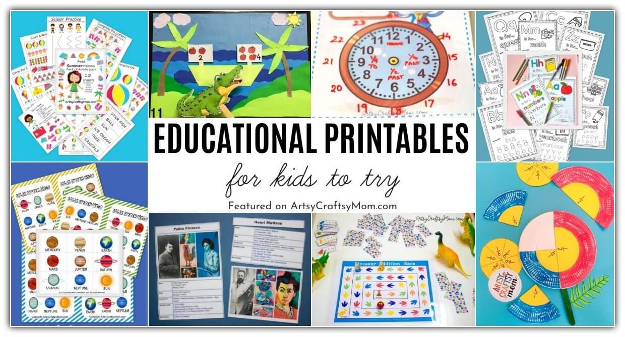 20 Fun Educational Printables for Kids