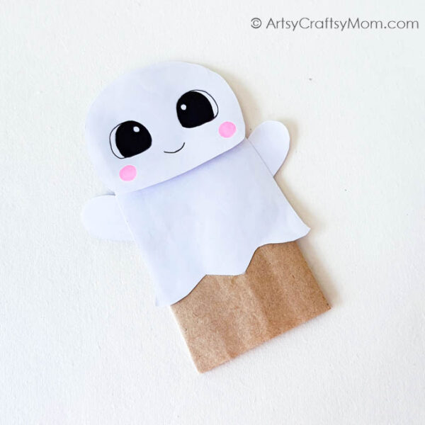 Fun and Easy Paper Bag Ghost Puppet for Kids