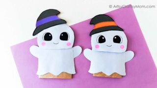 Fun and Easy Paper Bag Ghost Puppet for Kids