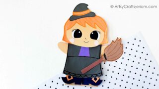 Fun and Easy Paper Bag Witch Puppet Craft