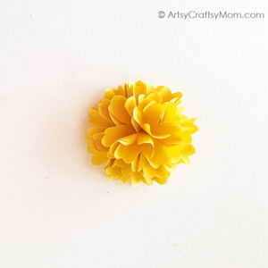 Gorgeous Paper Marigold Craft for Kids