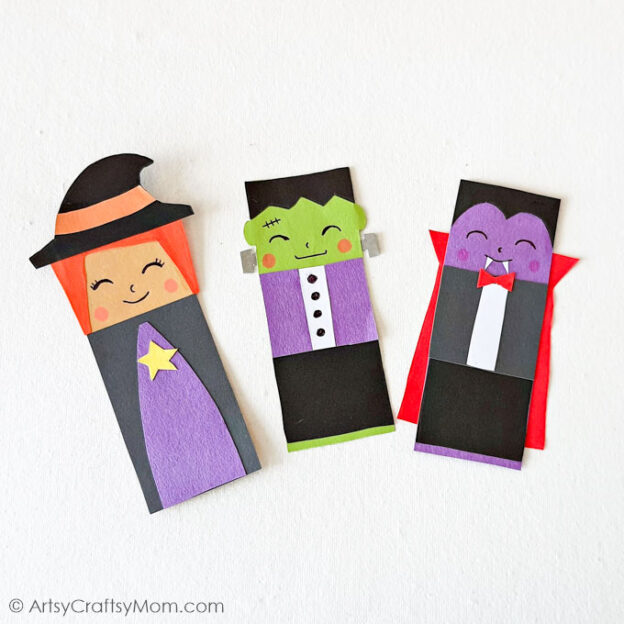 Fun and Easy Halloween Bookmarks Papercraft for Kids