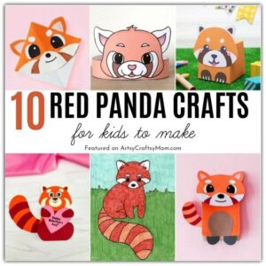 10 Cute and Easy Red Panda Crafts for Kids