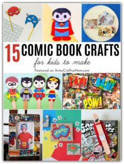 15 Cheerful Comic Book Crafts for Kids
