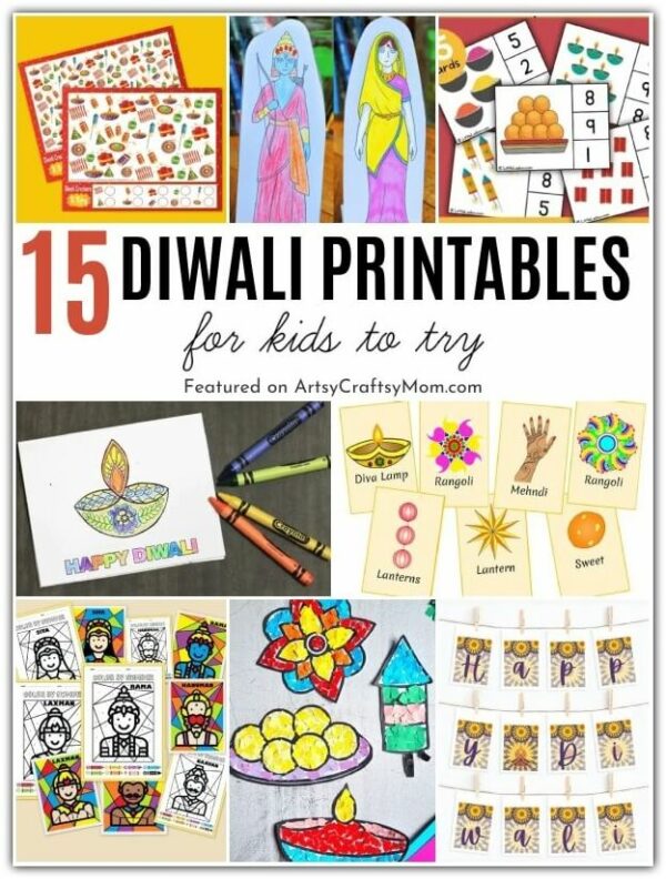 15 Dazzling Diwali Printables for Kids