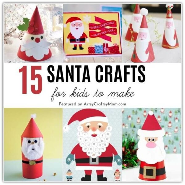 15 Superb Santa Crafts for Kids