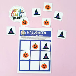 Printable Halloween Tic Tac Toe Game - Artsy Craftsy Mom