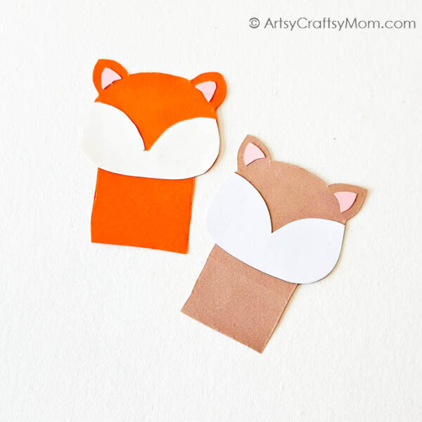 Super Cute Woodland Animals Mini Puppet Craft
