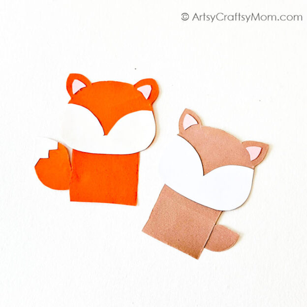 Super Cute Woodland Animals Mini Puppet Craft