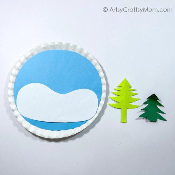 Easy and Fun Paper Plate Snow Globe Craft
