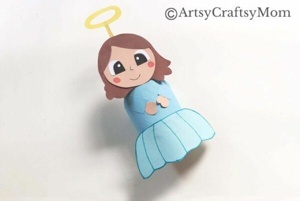 Super Cute Toilet Paper Roll Angel Craft