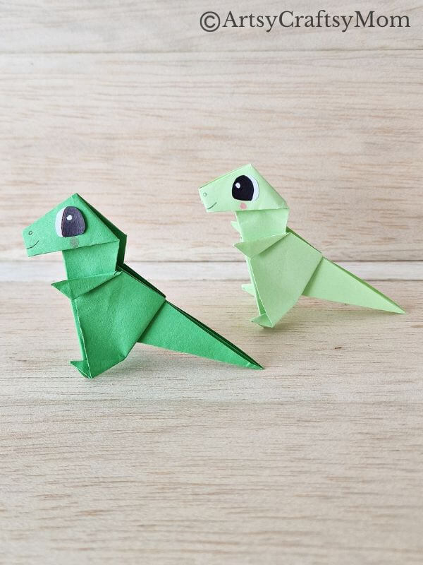 How To Make Origami Dinosaur Step By Step Origami Dinosaurs For