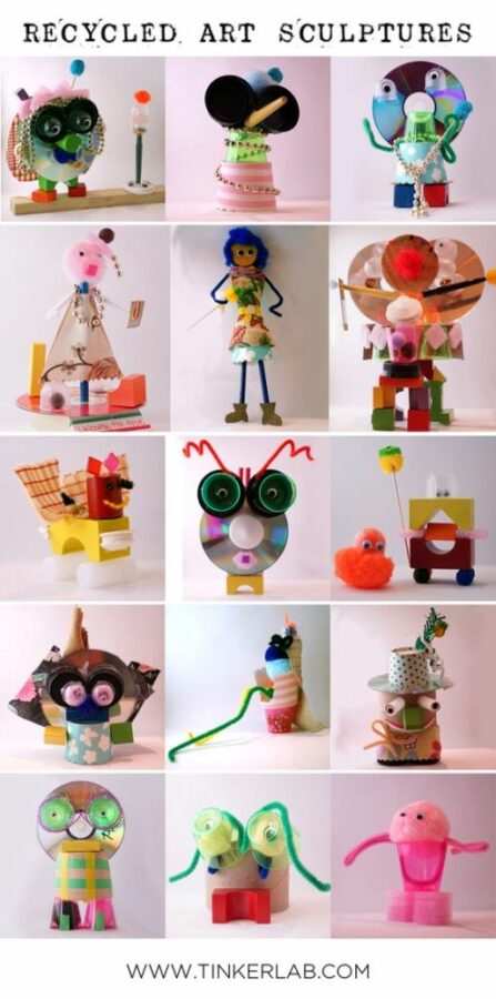 15 Creative Art Projects Using Recycled Materials