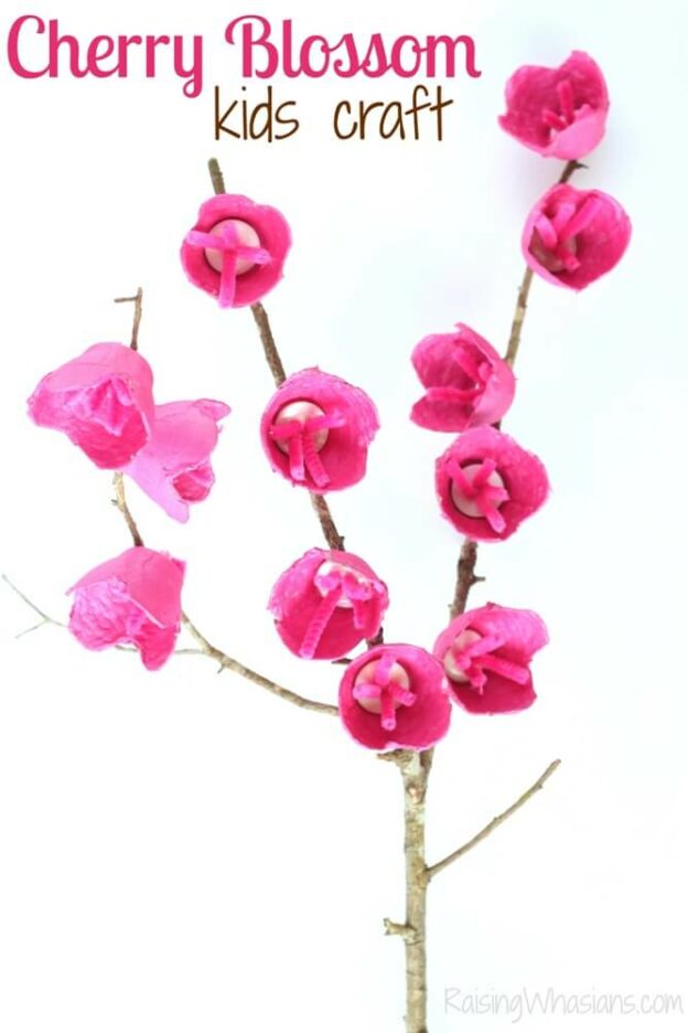 20 Cheerful Cherry Blossom Crafts for Kids