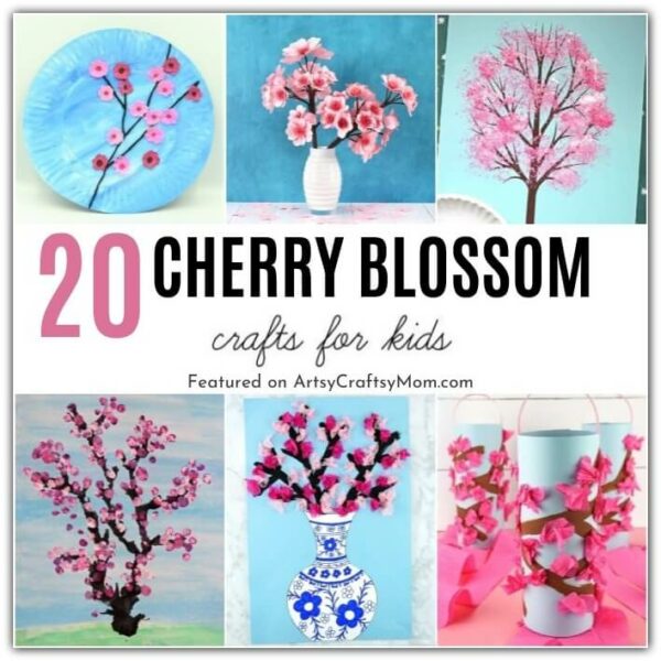 20 Cheerful Cherry Blossom Crafts for Kids