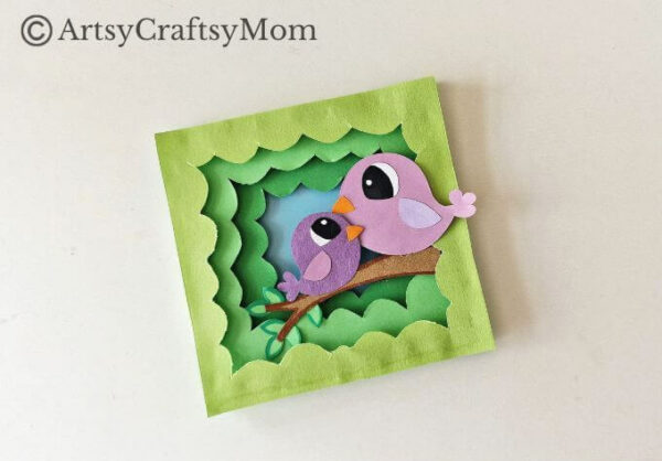 Beautiful Mother's Day 3D Papercraft for Kids