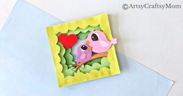 Beautiful Mother's Day 3D Papercraft for Kids