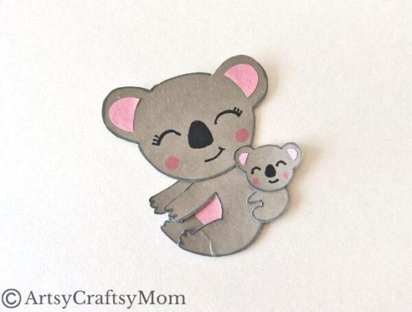 Cute and Easy DIY Mother's Day Koala Bookmark