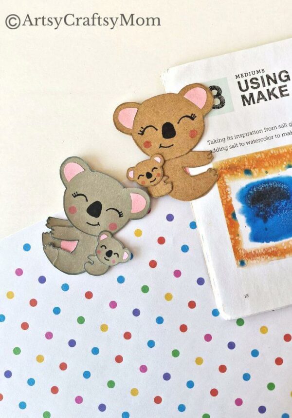 Cute and Easy DIY Mother's Day Koala Bookmark