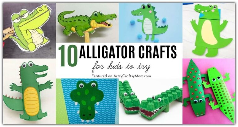 10 Amazing Alligator Crafts for Kids