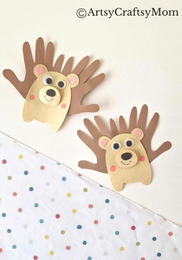 Fun and Simple Handprint Hedgehog Craft for Kids