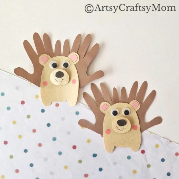 Fun and Simple Handprint Hedgehog Craft for Kids