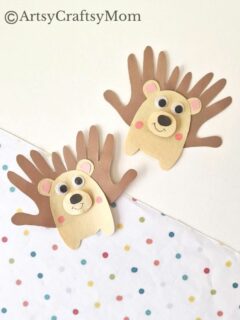 Fun and Simple Handprint Hedgehog Craft for Kids