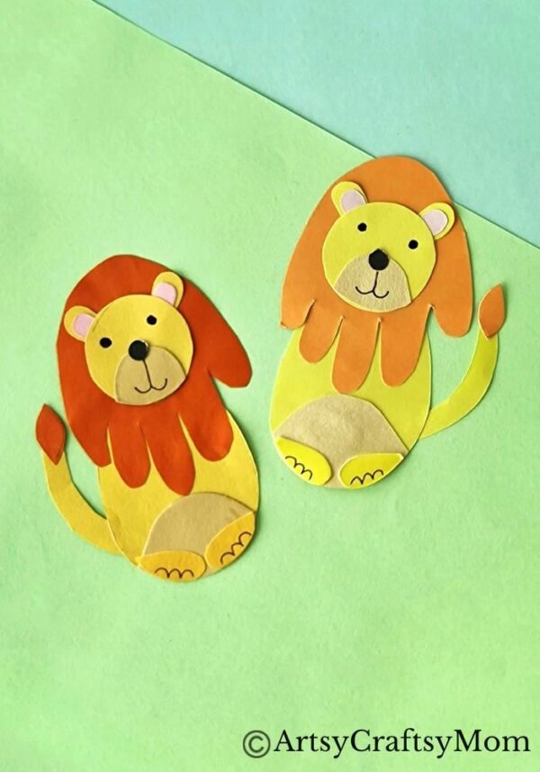 20 Cute and Easy Lion Crafts for Kids | World Lion Day Crafts