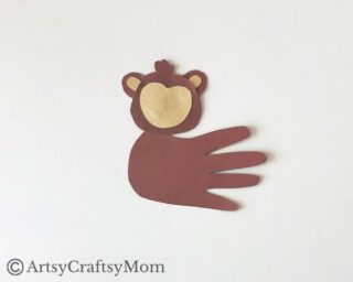 Adorable Handprint Monkey Craft for Kids
