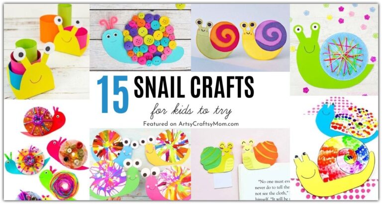 15 Simple and Fun Snail Crafts for Kids