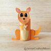 Easy Toilet Paper Roll Kangaroo Craft for Kids