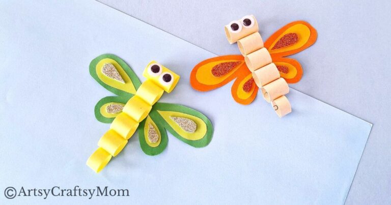 Fun and Dashing Dragonfly Papercraft for Kids