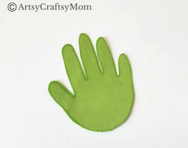 Easy Handprint Cactus Papercraft for Kids