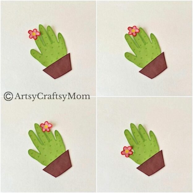 Easy Handprint Cactus Papercraft for Kids
