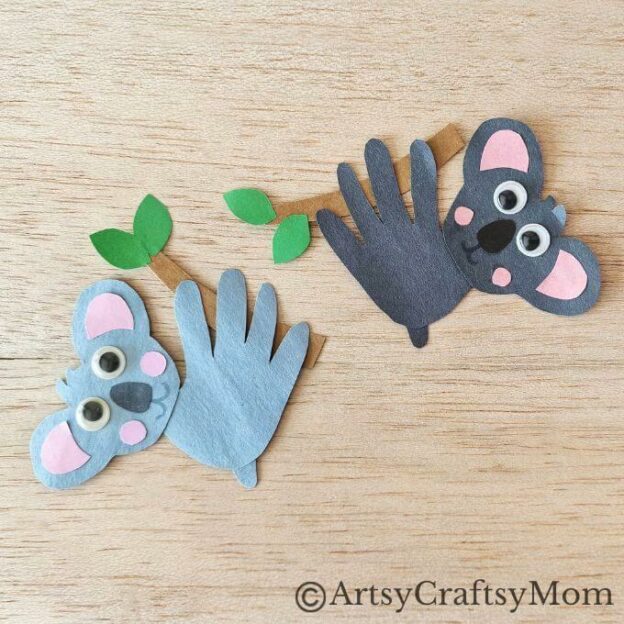Super Cute Handprint Koala Craft for Kids