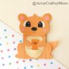 Easy Paper Bag Kangaroo Craft for Kids
