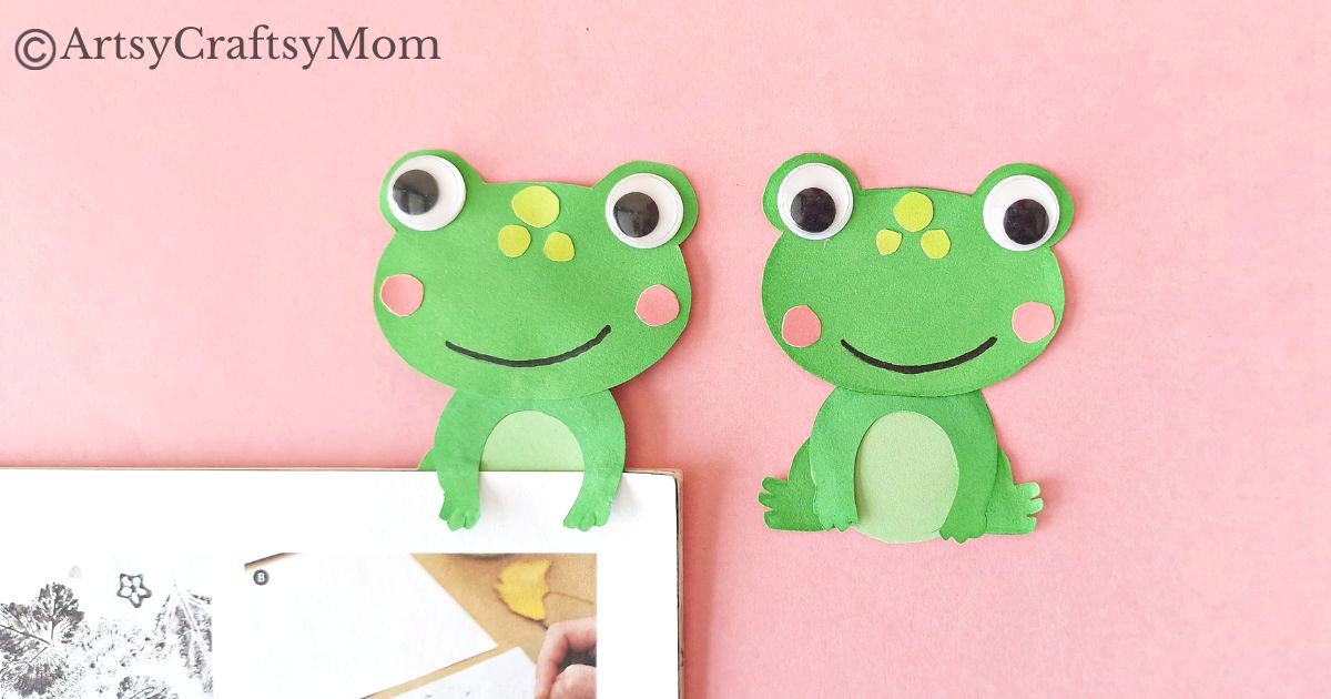 Fun Frog Bookmark Papercraft for Kids