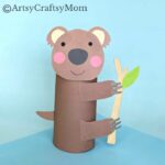 Easy Toilet Paper Roll Koala Craft for Kids