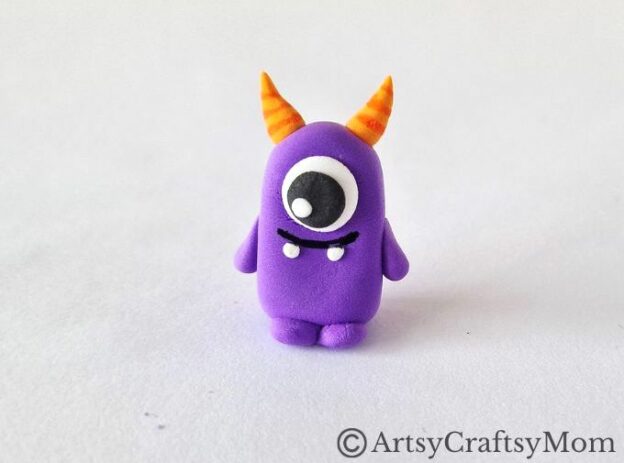 Easy DIY Clay Monster Craft for Halloween