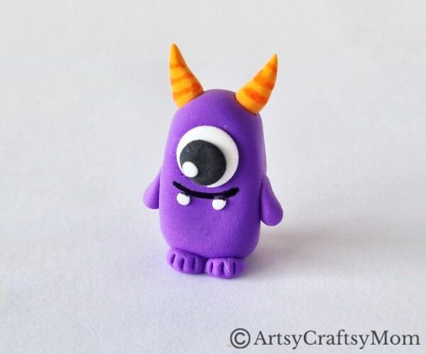 Easy DIY Clay Monster Craft for Halloween