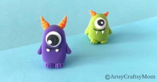 Easy DIY Clay Monster Craft for Halloween